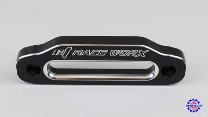 Solid Double Milled UTV Winch Fairlead, Black Or Raw Finish