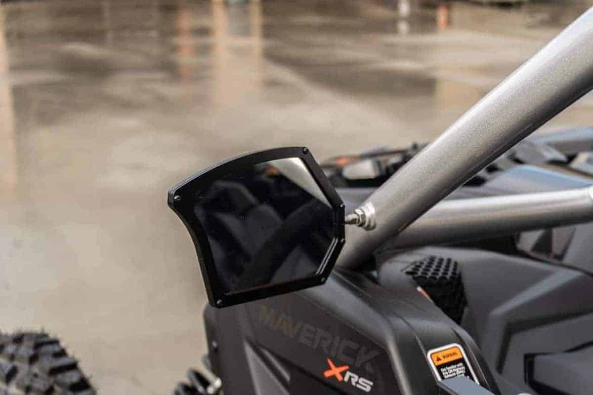 Billet Milled Black Madigan UTV Side View Mirrors