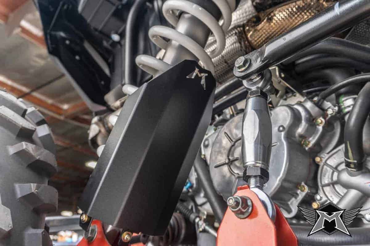 Polaris RZR XP Turbo S Rear Shock Guards, Shock Protection