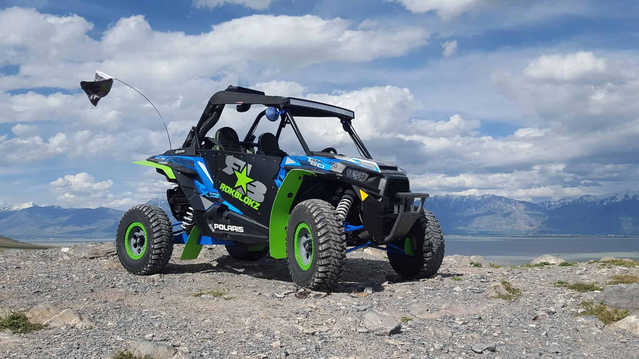 Polaris RZR XP Trailing Arm Guards, Rear Tire Protection