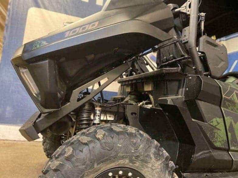 Yamaha Wolverine RMAX Rear Bumper, Solid Metal Design