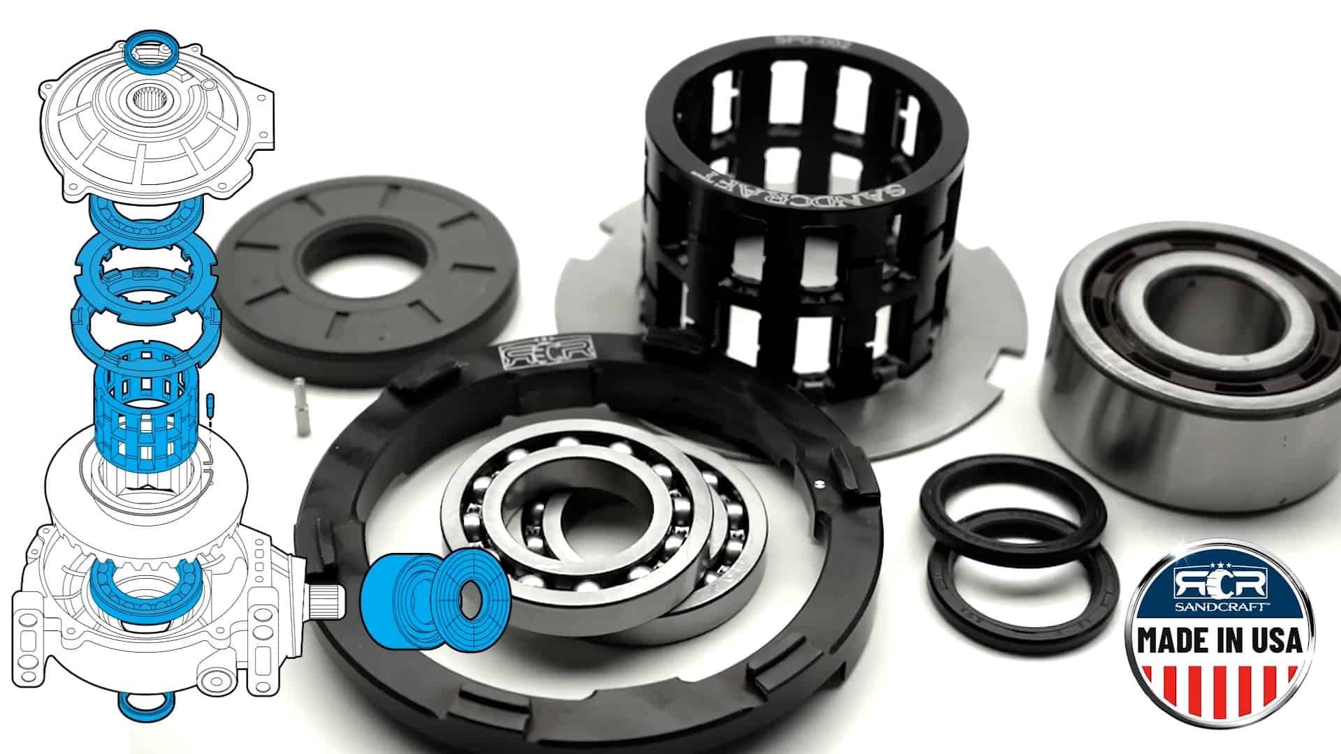 Polaris RZR XP 1000 Front Diff Rebuild Kit