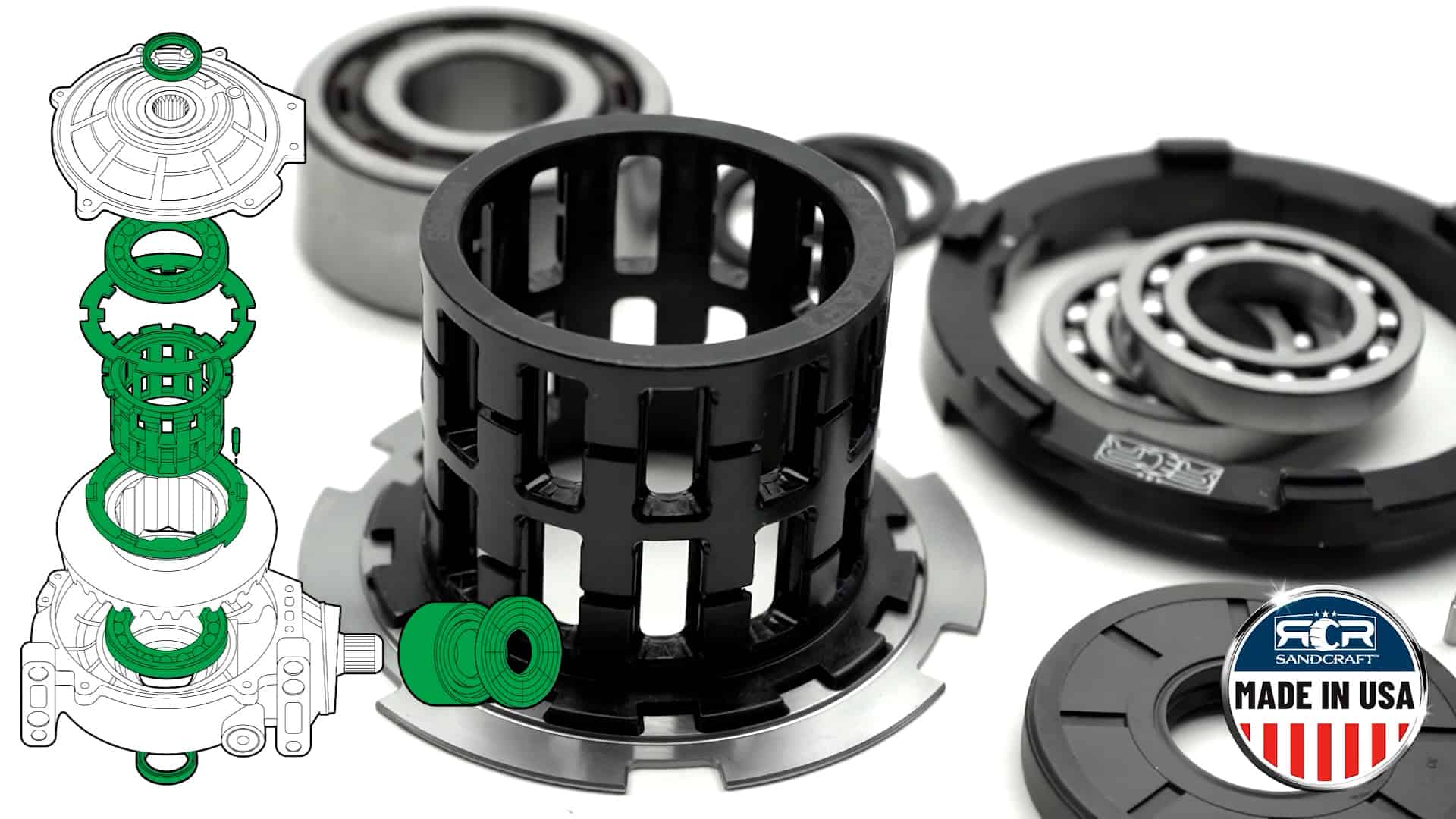 Polaris RZR Diff Rebuild Kit, Bombproof Total Rebuild