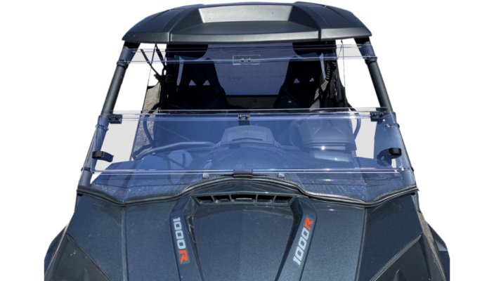 Can-Am Commander Folding Windshield, Full Poly Protection