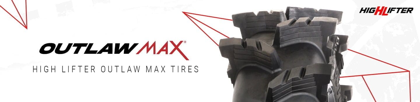 High Lifter Outlaw Max Tires, Massive Lugs, Deep Water