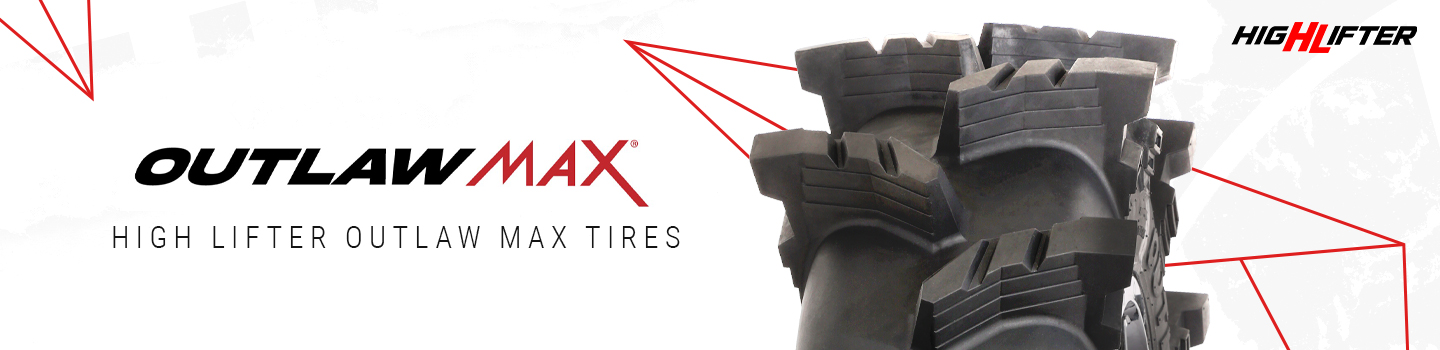 High Lifter Outlaw Max Tires, Massive Lugs, Deep Water