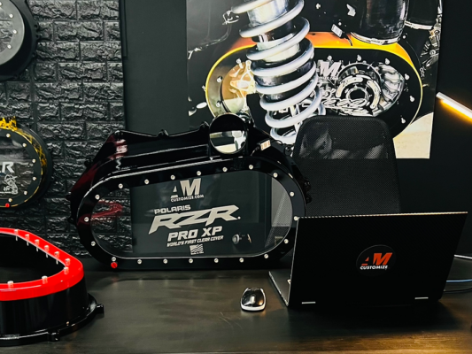 LED RZR Pro XP Clear Belt Cover, Turbo R Clear Belt Cover