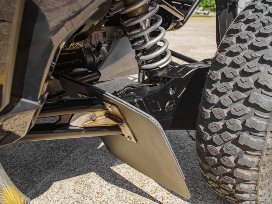 Laser Cut Can Am Maverick R Rear Axle Guard, CV Protection