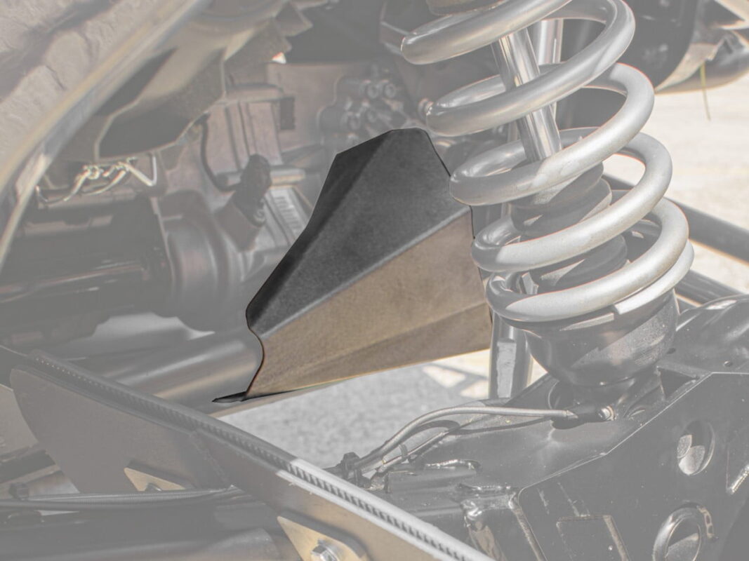 Laser Cut Can Am Maverick R Rear Axle Guard, CV Protection