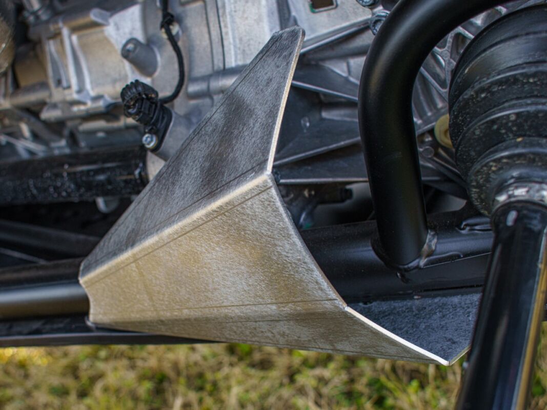 Laser Cut Can Am Maverick R Rear Axle Guard, CV Protection