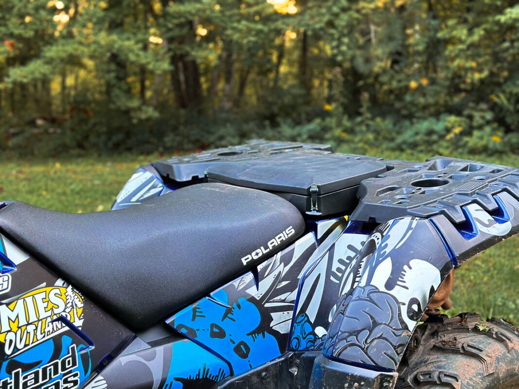 Molded Polaris Sportsman Rear Cargo Box, Storage Box