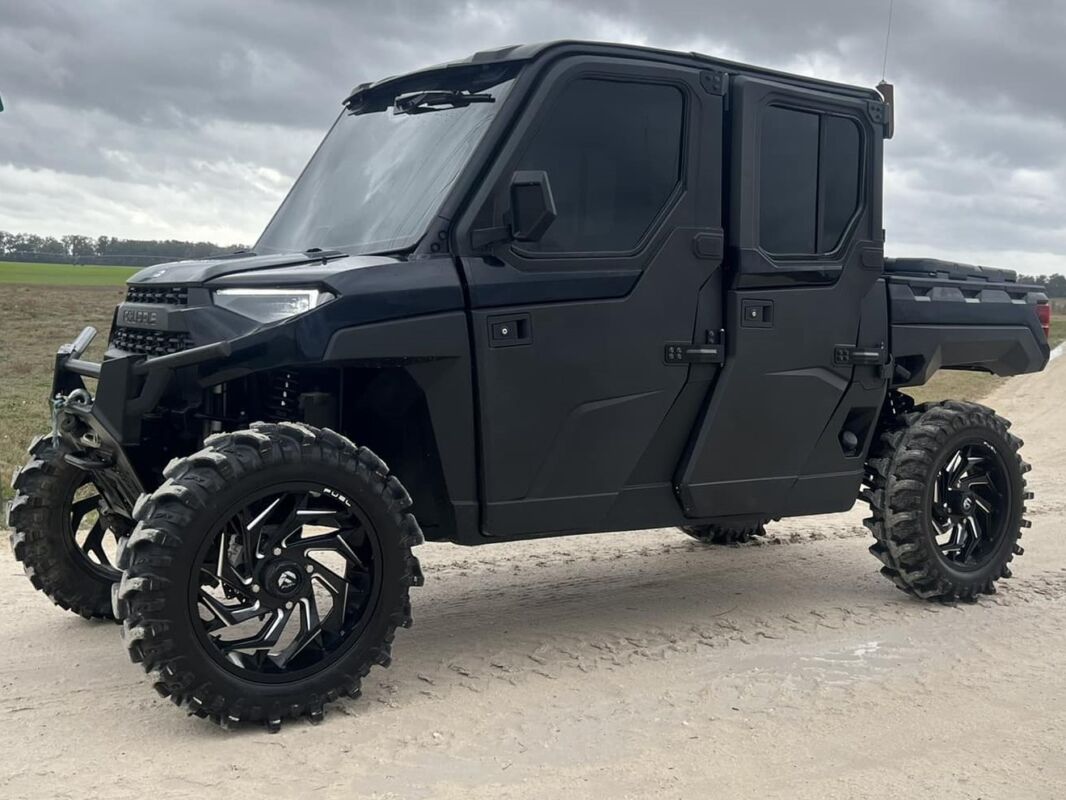 Custom Fuel Reaction Rims, Two Tone Milled Black