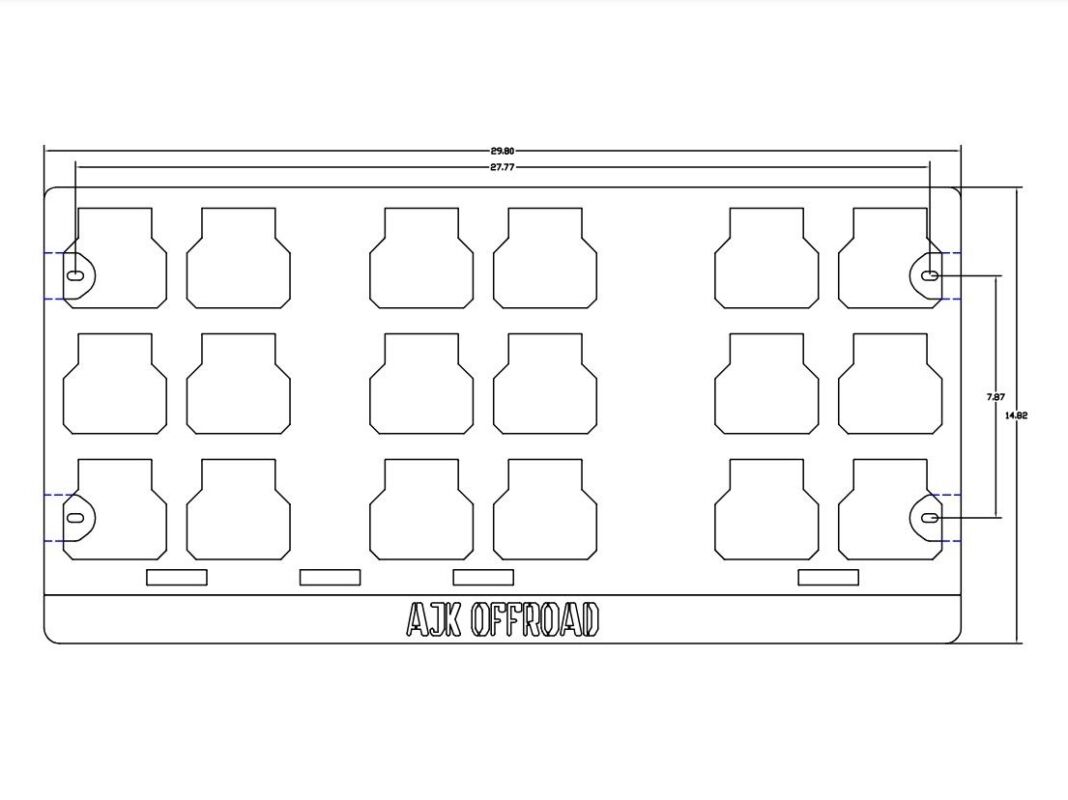 Metal Universal Packout Mounts, Different Size Options